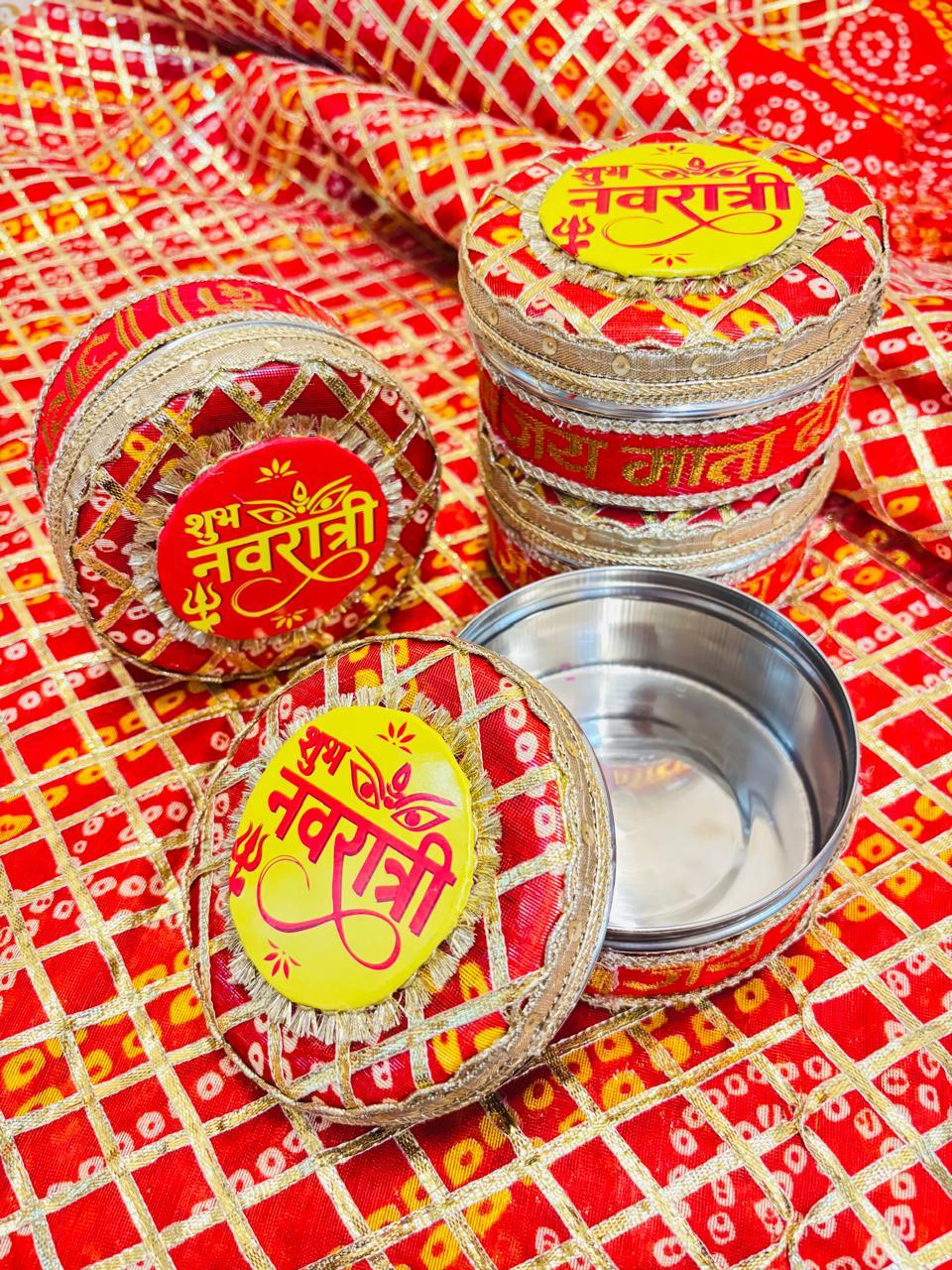 Happy Navratri Prasad Boxes - istrikaa
